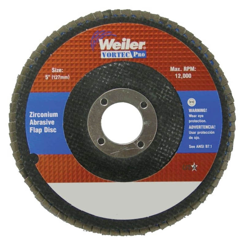 Vortec Pro? Abrasive Flap Discs 5" Angled Phenolic Back | Premier ...